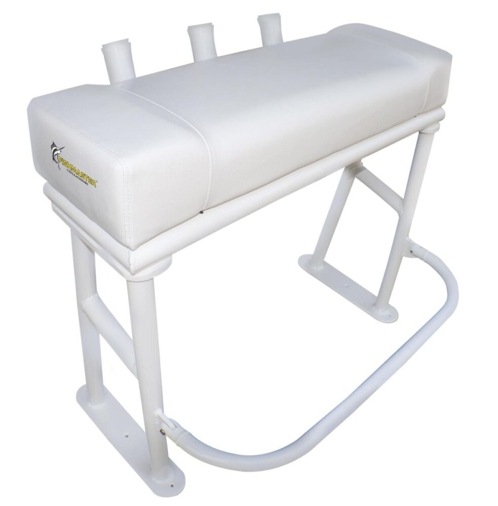 Fishmaster Original Leaning Post - White w/White Seat - Wake World