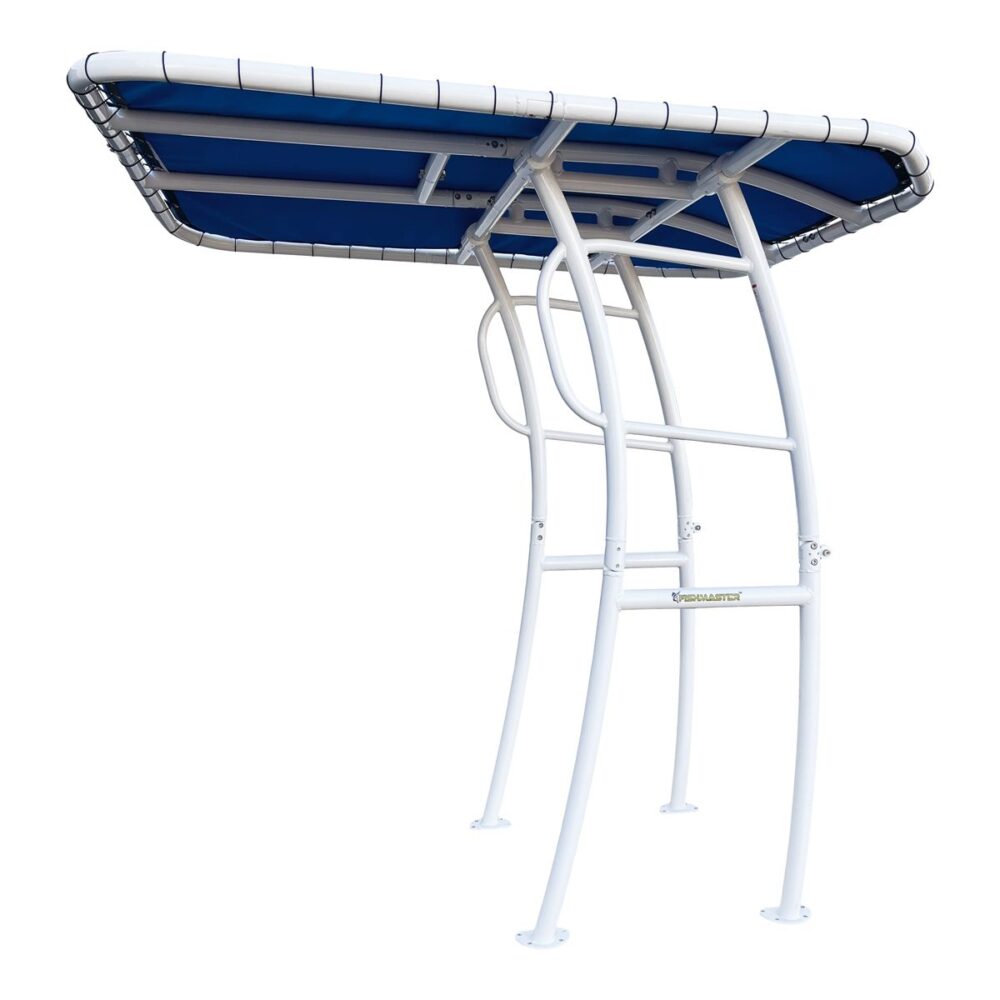 Fishmaster Pro Folding T Top - White - Wake World